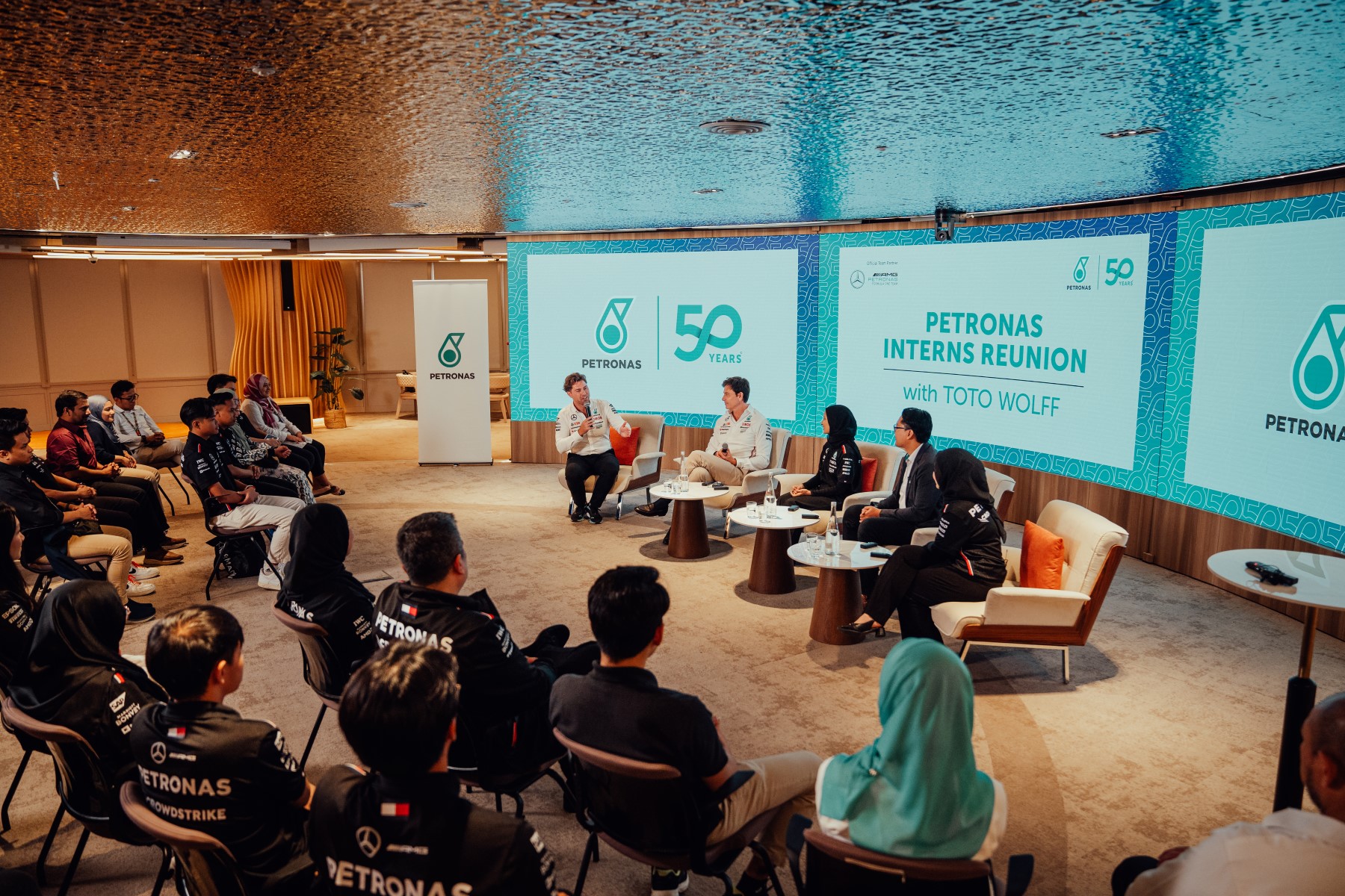 Mercedes-AMG PETRONAS F1 Team Visits PETRONAS Twin Towers for the ...