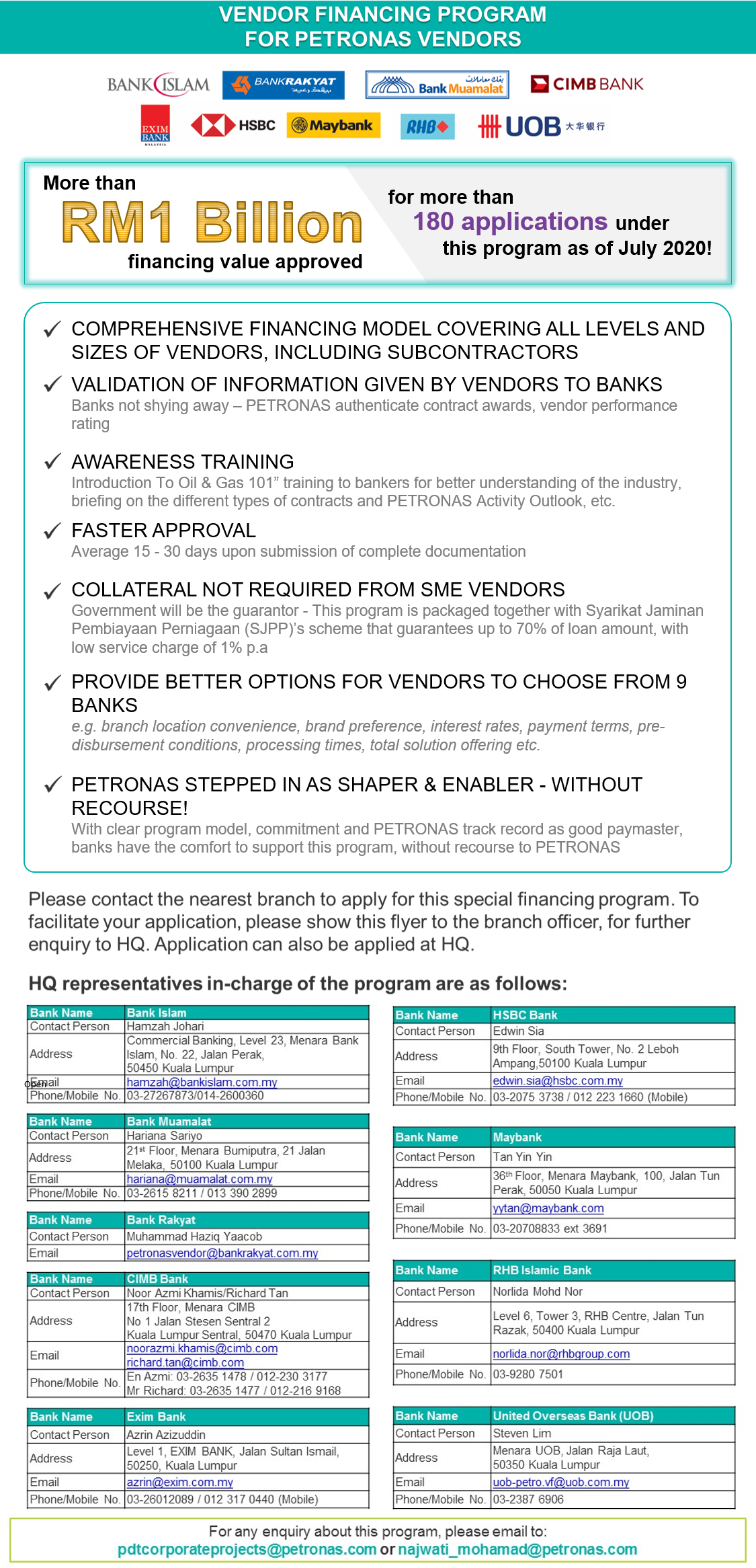OGSE Vendor Financing Program Exclusive for PETRONAS' Vendors ...